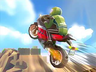 Cartoon Moto Stunt - BMX Balanced Race