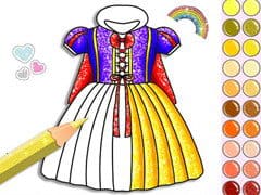 Princess Glitter Coloring - Play The Game Online - BestGames.Com