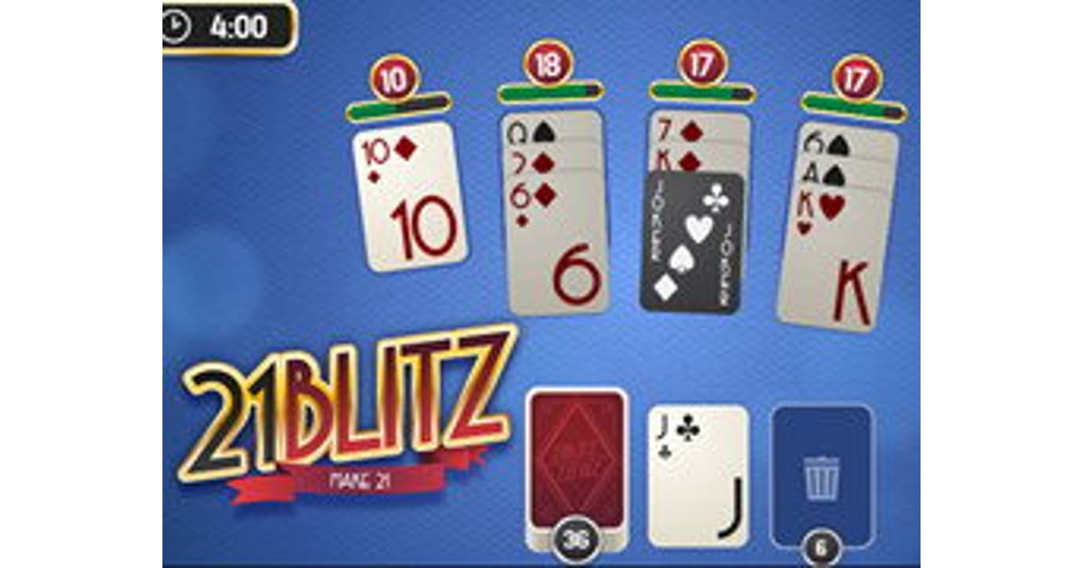 21 Blitz - Play 21 Blitz Online - BestGames.Com