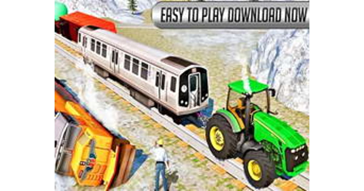 Chained Tractor Towing Train Simulator - Play Now - BestGames.Com