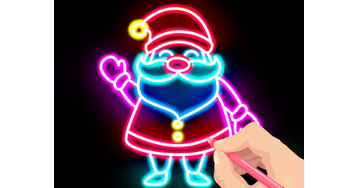 Draw Glow Christmas - Play Draw Glow Christmas Online - BestGames.Com