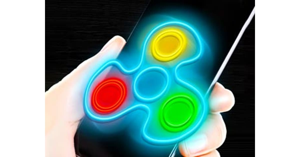 Fidget Spinner Neon Glow - Play The Game Online - BestGames.Com