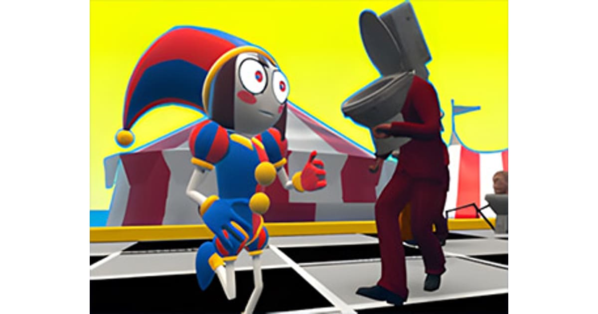 Merge Digital Circus vs Toilet - Run Arcade
