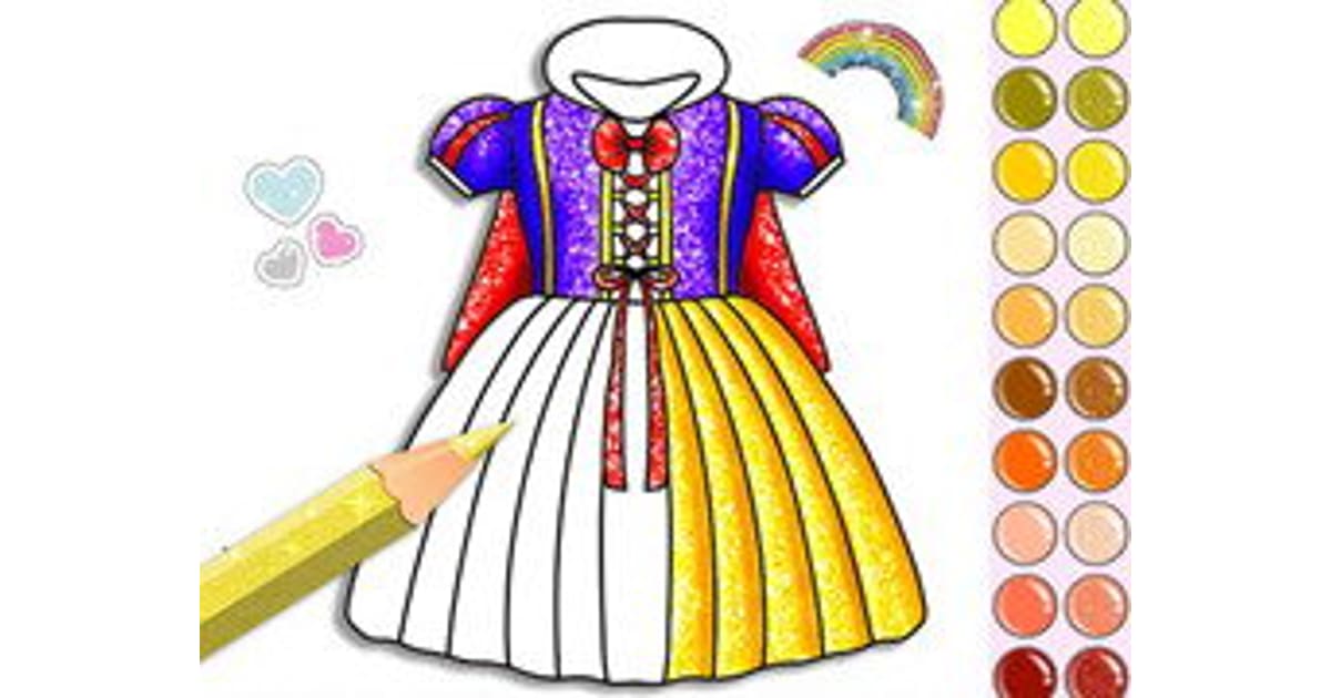 Princess Glitter Coloring - Play The Game Online - BestGames.Com