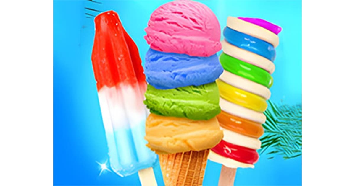 Rainbow Ice Cream And Popsicles - Play Now - BestGames.Com