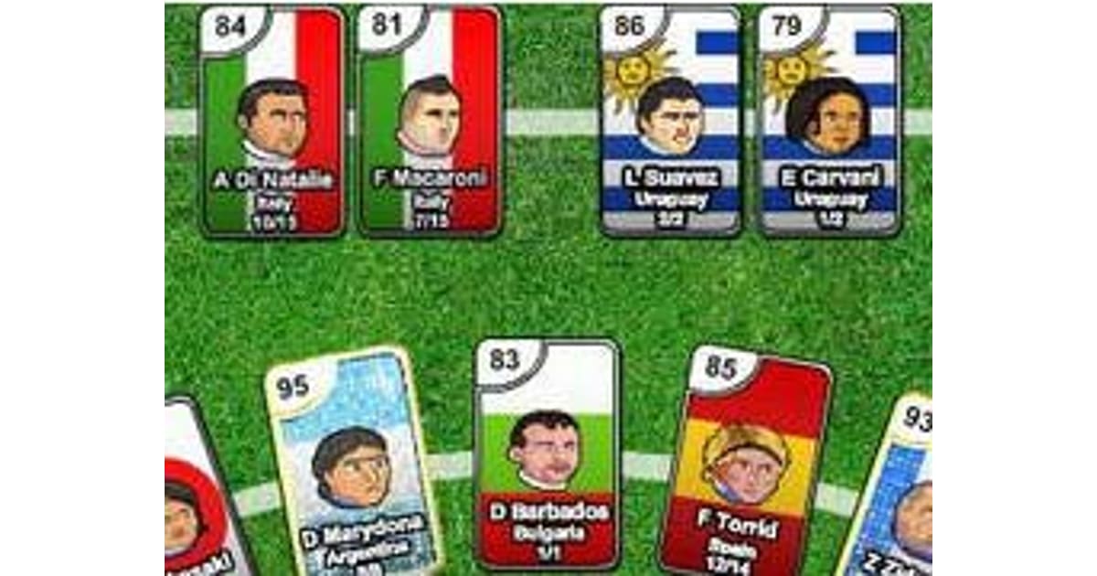Sports Heads Cards: Soccer Squad Swap - Play Now - BestGames.Com