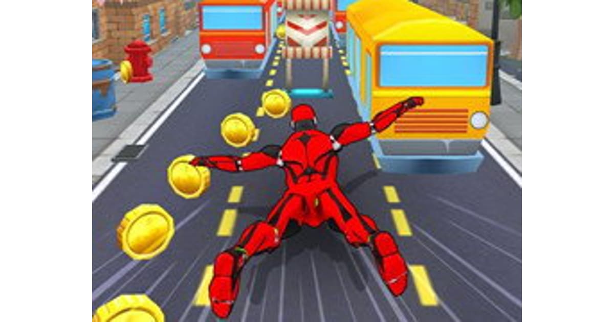 Subway Run Superhero Robot - Play The Game Online - BestGames.Com