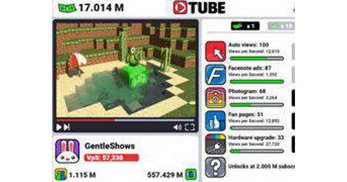 Tube Clicker - Play Tube Clicker Online - BestGames.Com