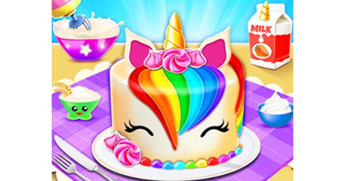 Unicorn Cake Maker - Cooking Free Game