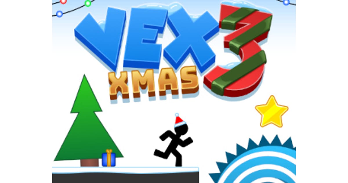 Vex 3 Xmas - Stickman Parkour Game